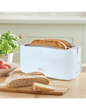 White | Long Slot Toaster | Scott's of Stow