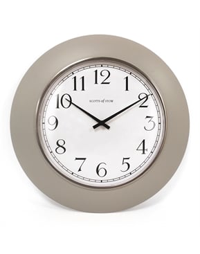 Stone | Quartz Wall Clock - 30cm | Scott's of Stow