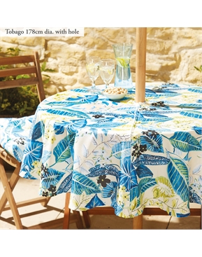 Tobago | Shower Resistant Garden Tablecloths | Scott's of Stow