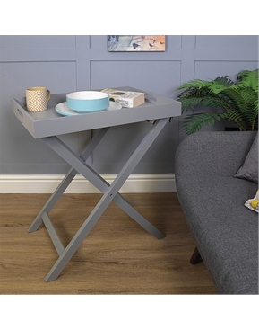 Grey | Folding Butlers Tray & Stand | Scott's of Stow