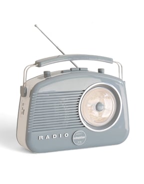 Grey | Retro Style Radio | Scott's of Stow