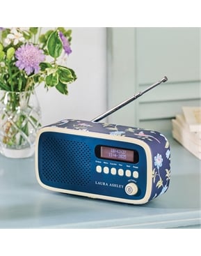 Navy | Designer DAB/FM Bedside Radio | Scott's of Stow