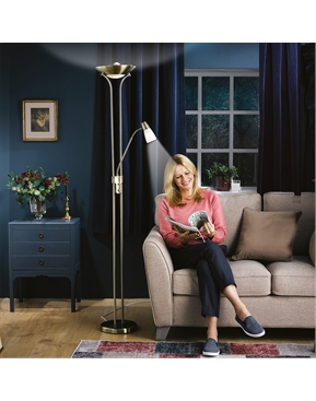 Antique Brass | Mother & Child LED Lamp | Scott's of Stow