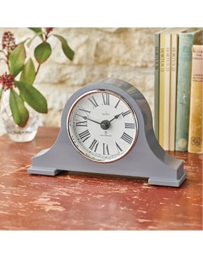 Grey | Radio Controlled Mantel Clock | Scott's of Stow