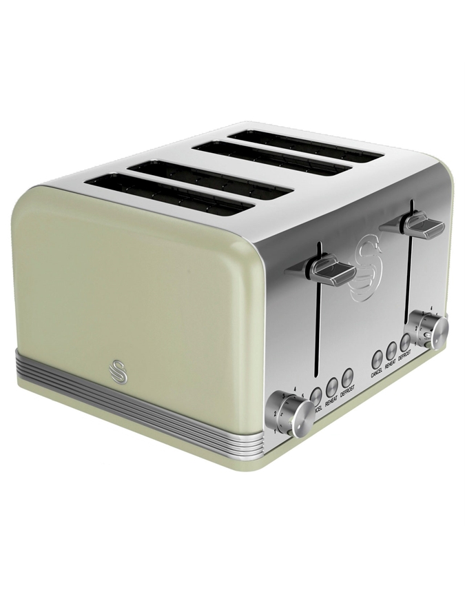 Cream | Swan Retro 4-slice Toaster | Scott's of Stow