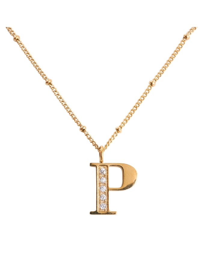 P | Initial Pendant Necklace | Pure Collection