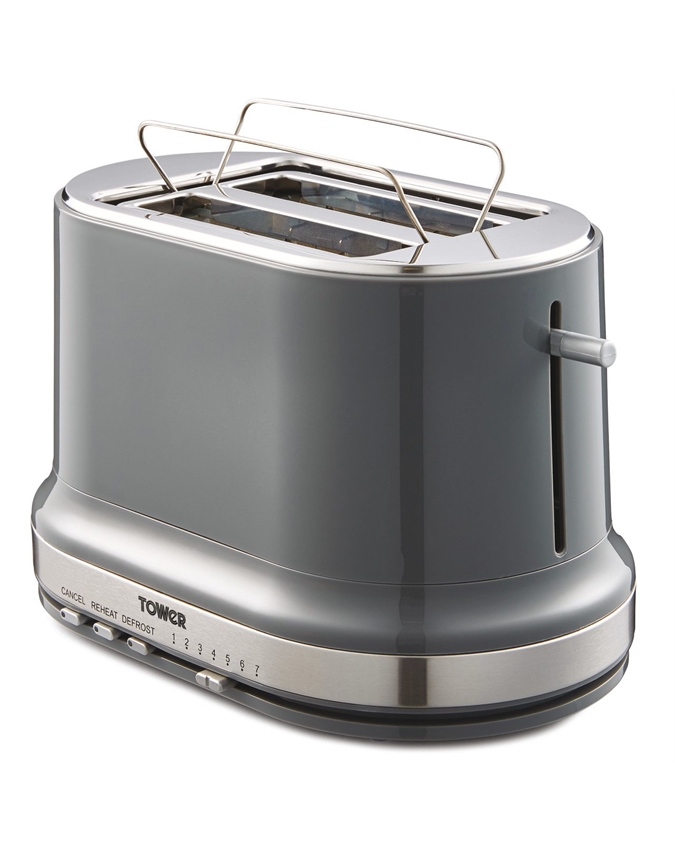 Graphite | Tower Belle 2 Slice Toaster | Pure Collection