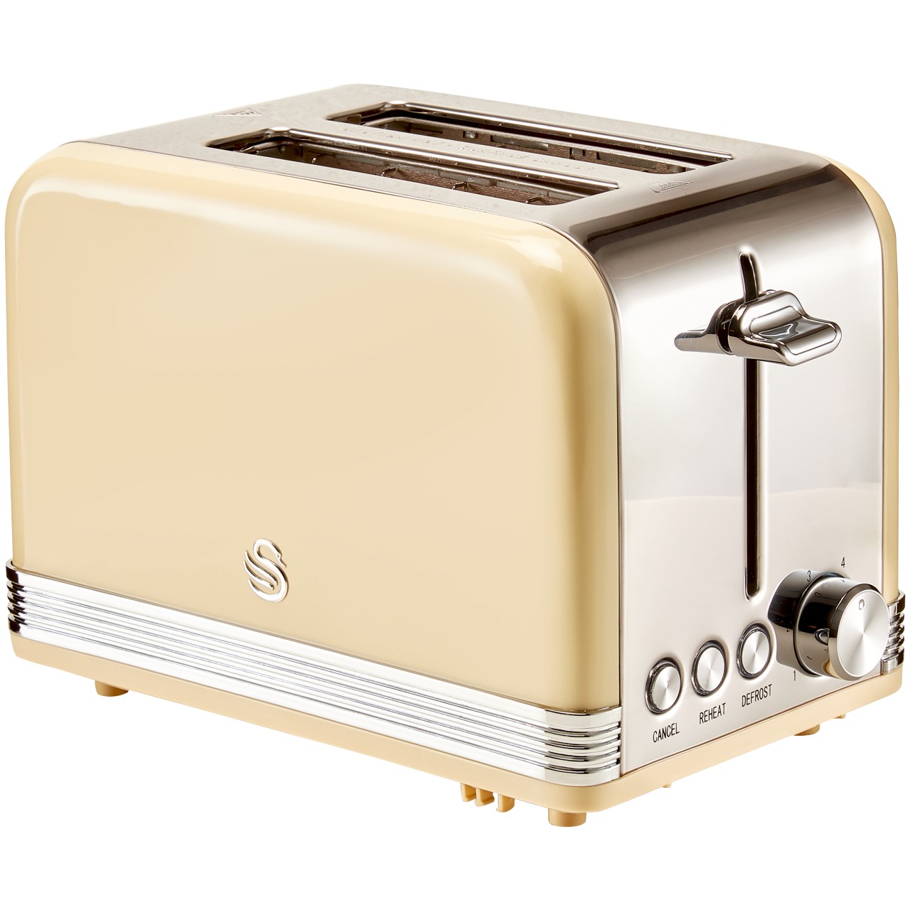 Cream | Swan Retro 2-slice Toaster | Pure Collection