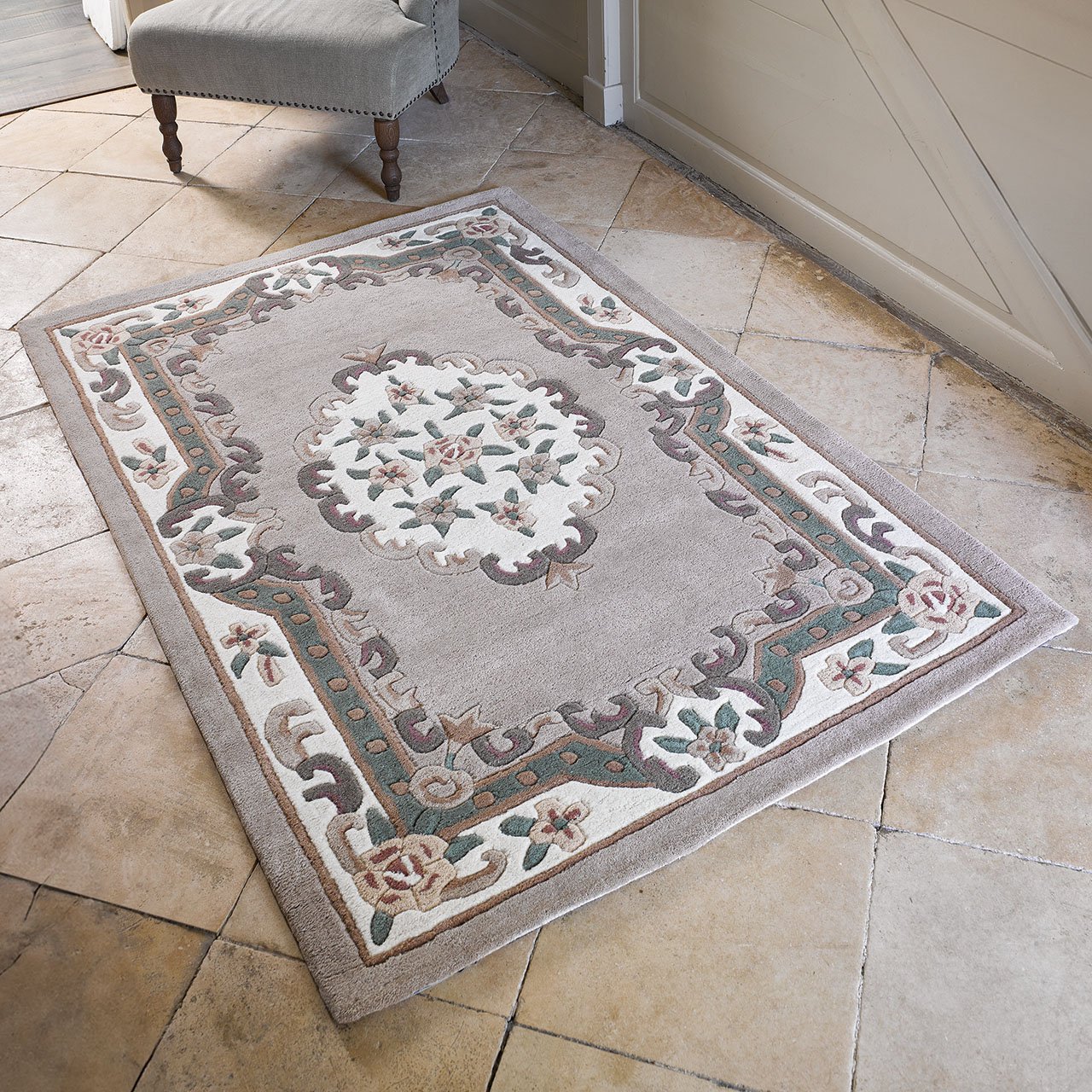 60 x 120cm | Traditional Hand Tufted & Sculpted Pure Wool Rug | Scott's ...